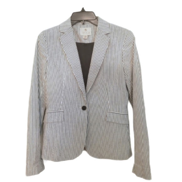 Lily Rose | Jackets & Coats | Lila Rose Vertical Striped Lightweight ...